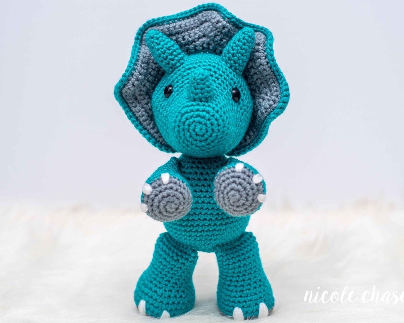 Tanner the Triceratops Finished Product - Etsy