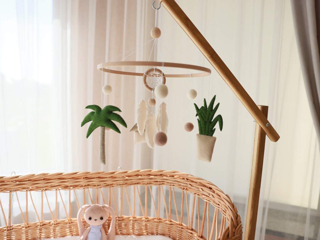 Tropical Bohemian Baby Mobile, Gender Neutral Bali Style Crib Mobile ...