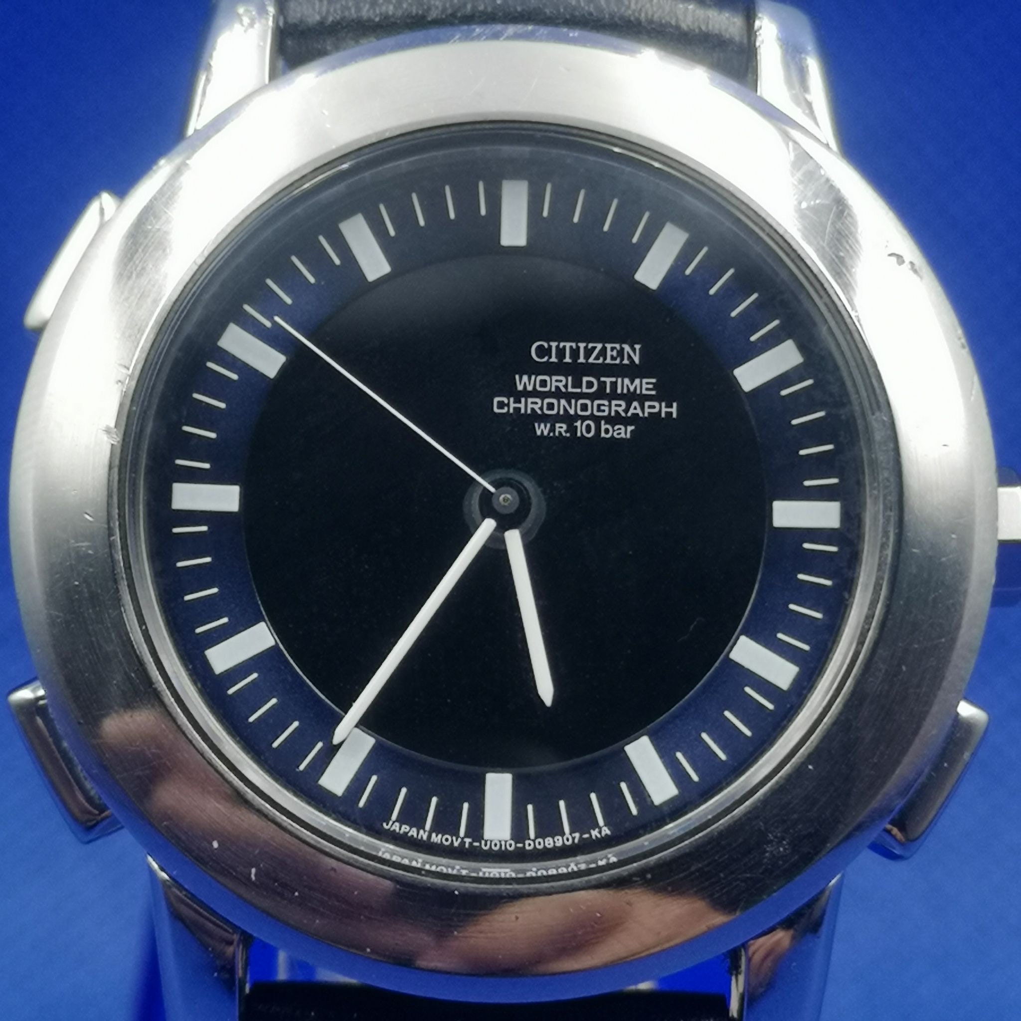 Vintage and Rare Citizen U010 S005434 World Time Chronograph Mens Quartz Watch. - Etsy