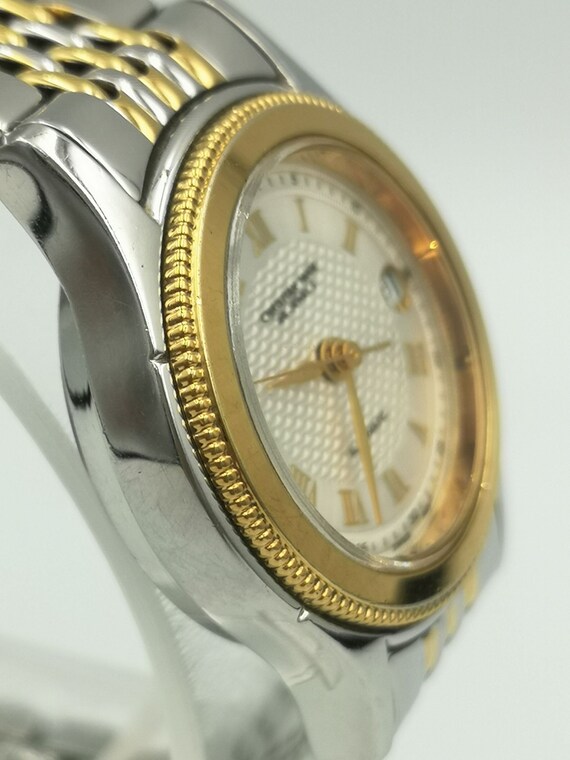 Vintage and rare Christian Mode gold color Swiss watc… - Gem