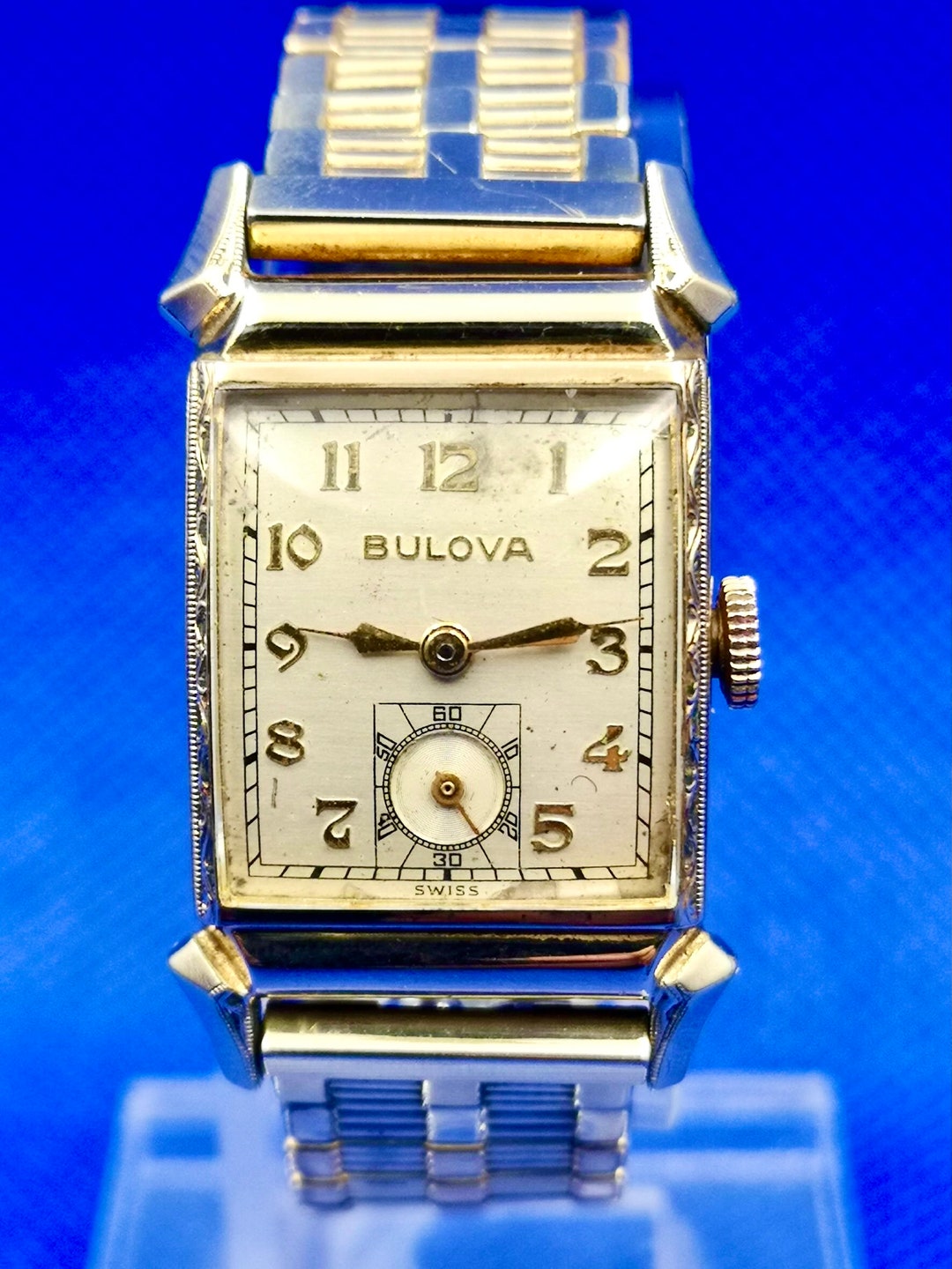 Reloj Bulova Lady vintage y raro de cuerda manual. Reloj antiguo color ...