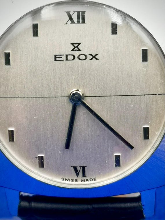 Vintage and Rare EDOX Hand-Winding Unisex Swiss Made … - Gem