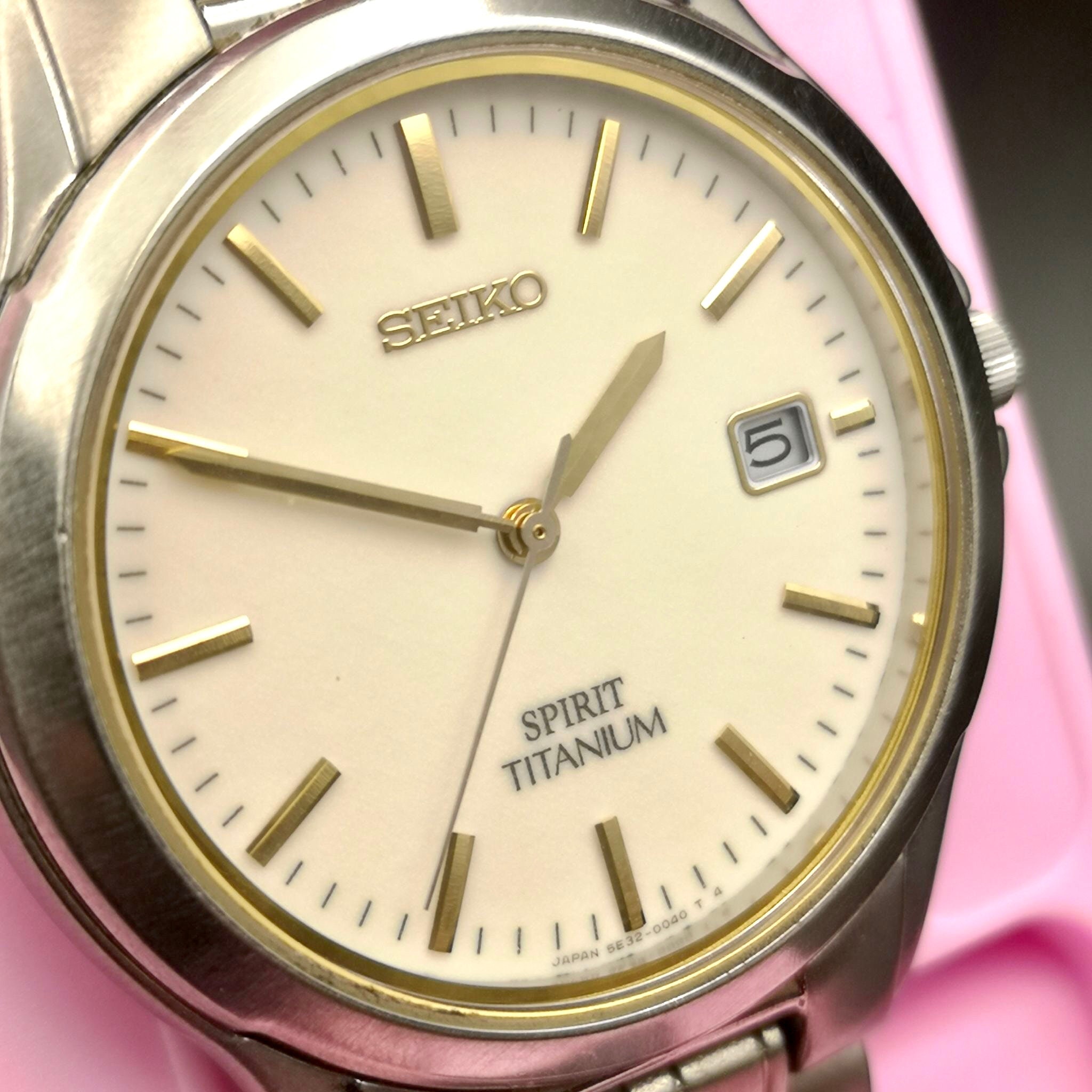 Vintage Seiko Spirit Titanium Watch. - Etsy