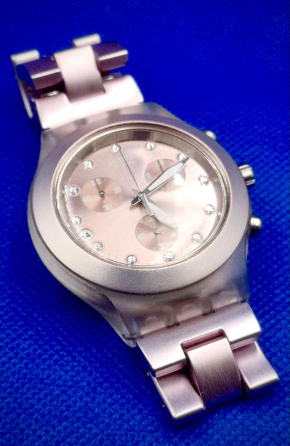 Vintage Swatch IRONY Diaphane Chronograph men’s quart… - Gem