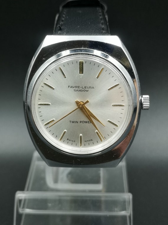 Vintage Favre Leuba Sandow hand winding cal 101 swis… - Gem