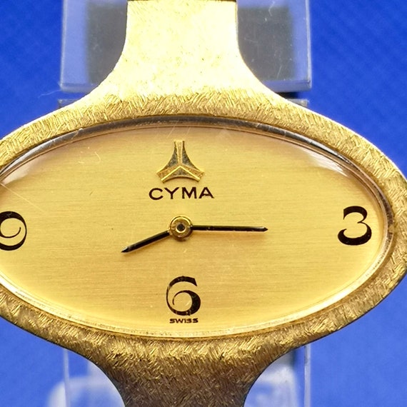 Vintage and Rare CYMA gold colors lady watch. - Gem