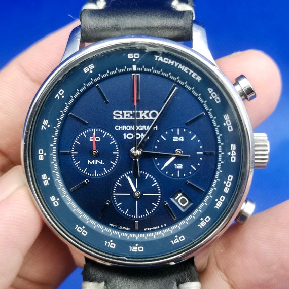 Seiko Chronograph 8T63-00A0 men’s quartz watch. - Gem