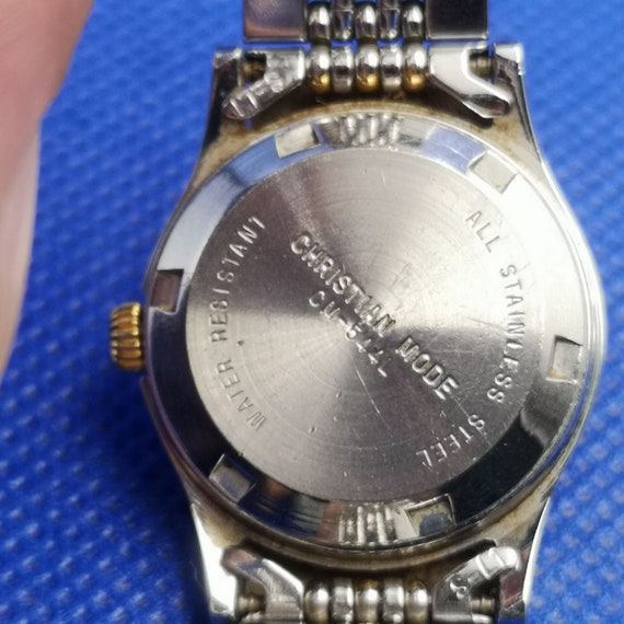 Vintage and rare Christian Mode gold color Swiss auto… - Gem