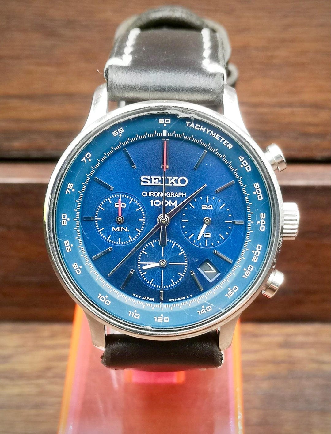 Vintage Seiko Chronograph Men Quartz Watch. 8T63-00A0 - Etsy