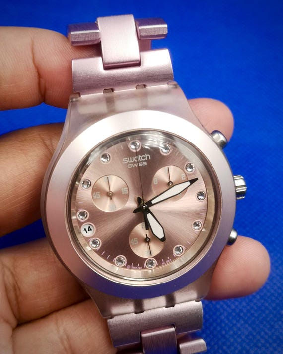 Vintage Swatch IRONY Diaphane Chronograph men’s quart… - Gem