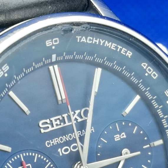 Seiko Chronograph 8T63-00A0 men’s quartz watch. - Gem