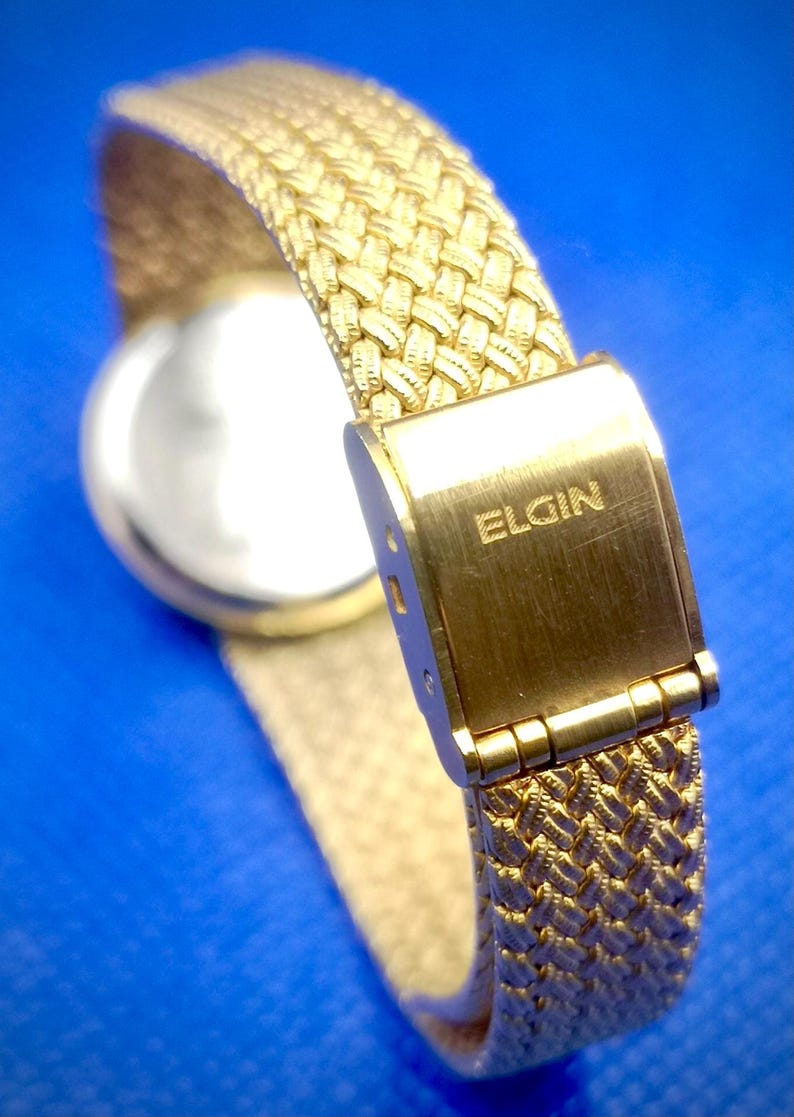 Reloj de cuarzo ELGIN Lady vintage. Movimiento suizo FK-279. Algunos ...