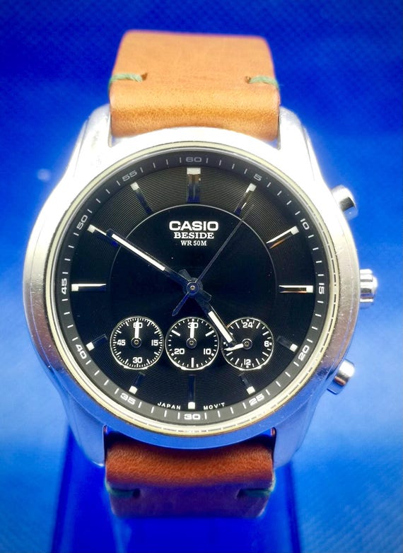 Vintage Casio BESIDE Chronograph Men’s quartz watch.… - Gem