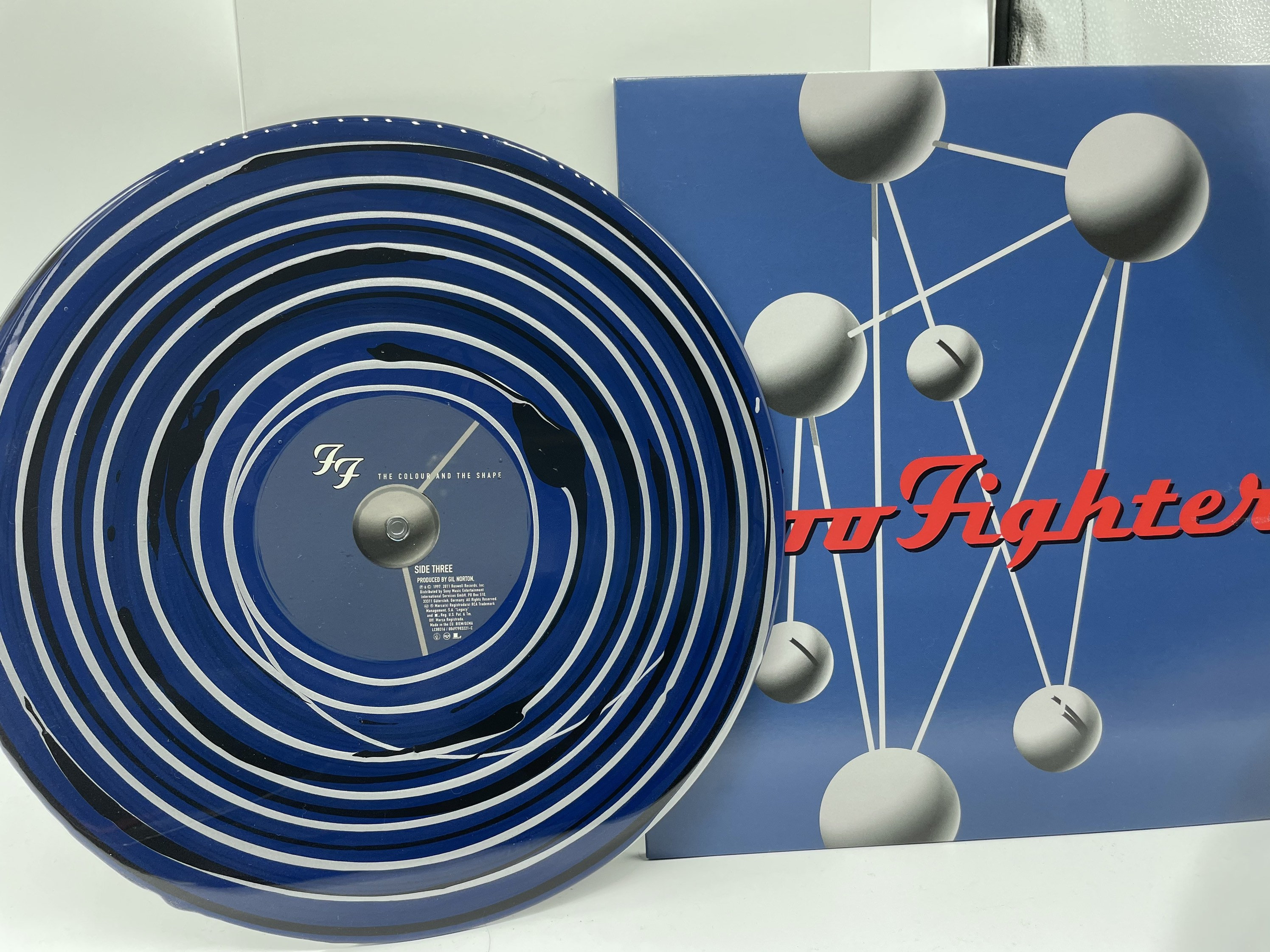 Custom Hand-painted Foo Fighters Vinyl Record Plus Album Cover Framed ...