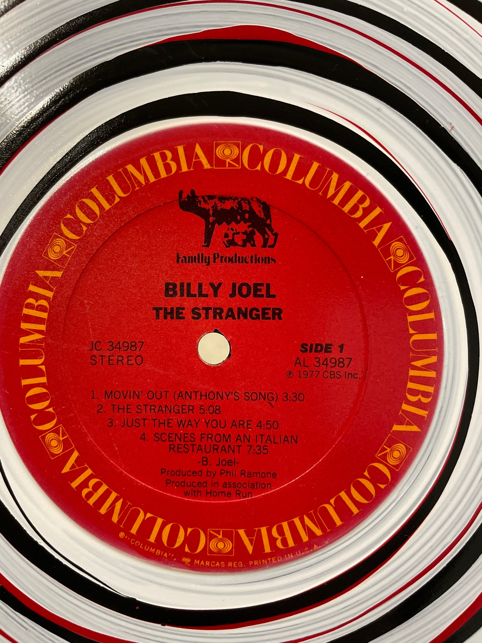 Stranger: Billy Joel Hand-painted Vinyl Record Framed - Etsy