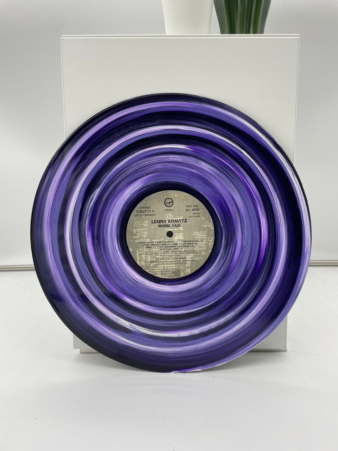 Mama: Lenny Kravitz Mama Said Handpainted Vinyl Record - Etsy