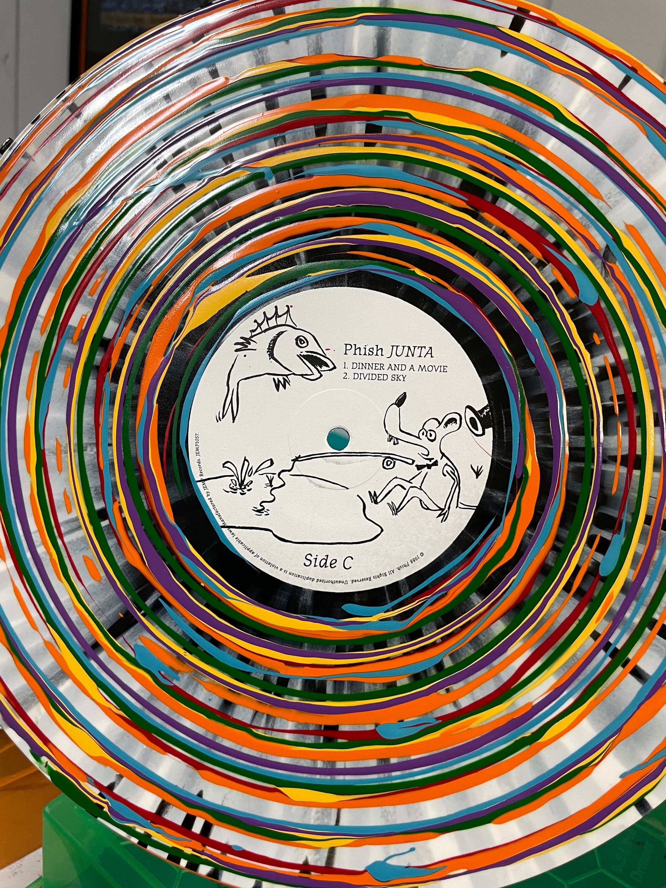 Fee: Phish Handpainted Vinyl Record Framed - Etsy