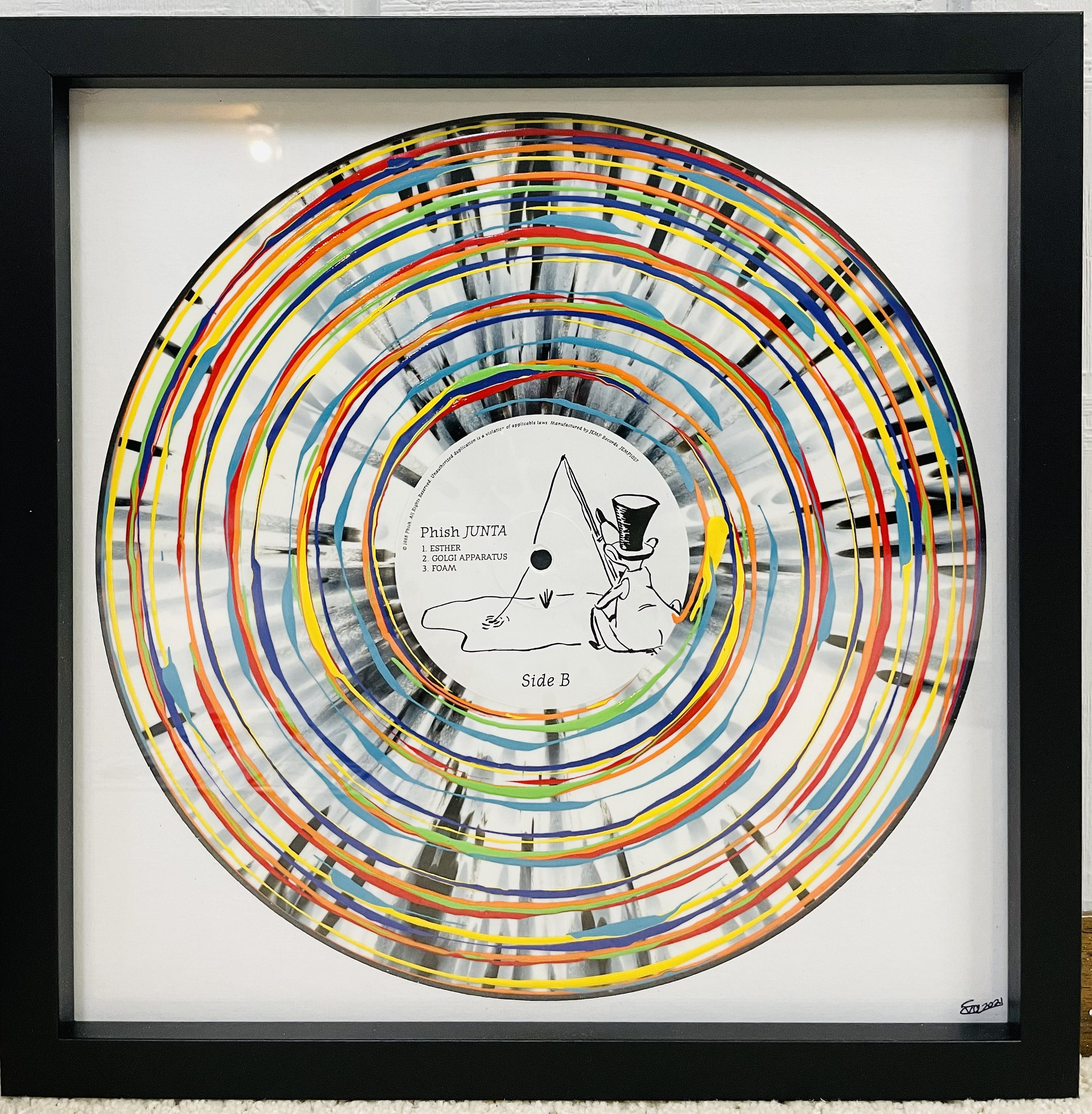 Fee: Phish Handpainted Vinyl Record Framed - Etsy