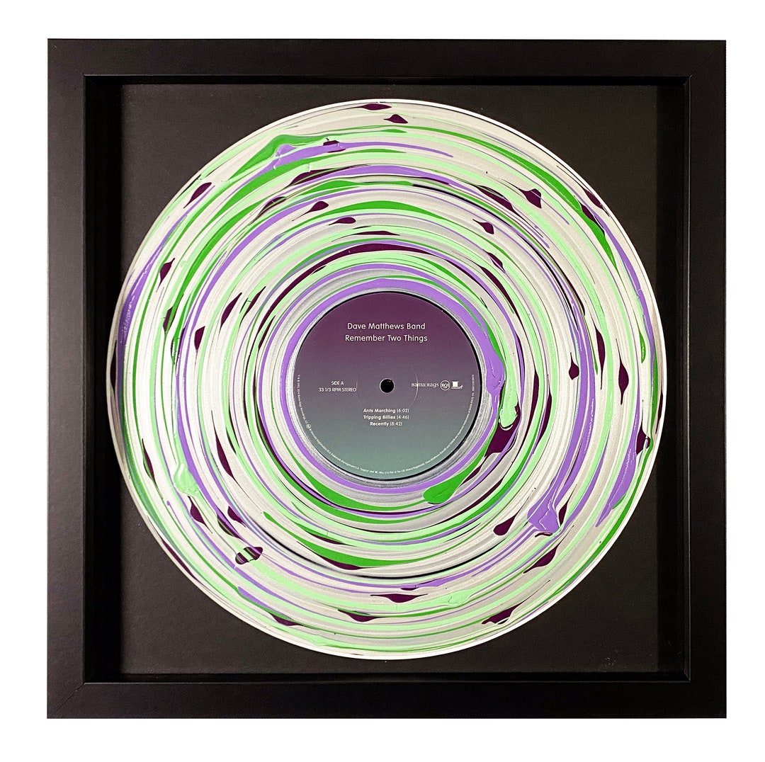 Remember: Dave Matthews Hand-painted Vinyl Record Framed - Etsy