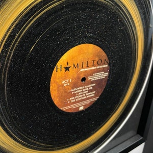 My Shot: Hand-painted Hamilton Vinyl Record Framed Art - Etsy