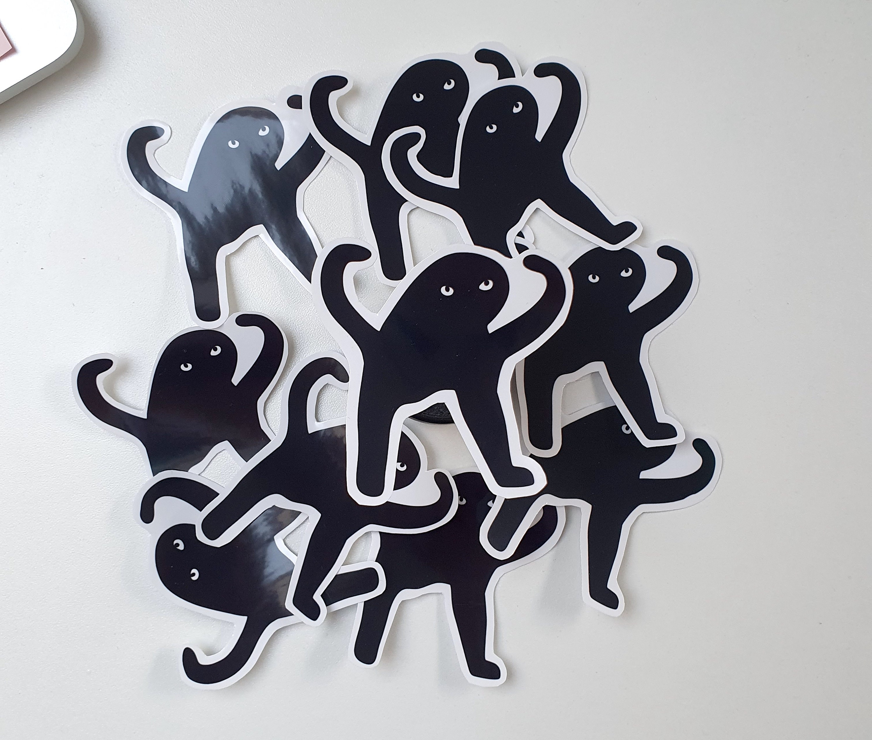 Mad Cat Meme Laminated Sticker - Etsy