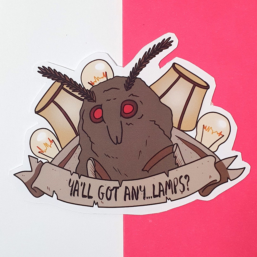 Moth Lamp Dead Memes Laminated Sticker - Etsy
