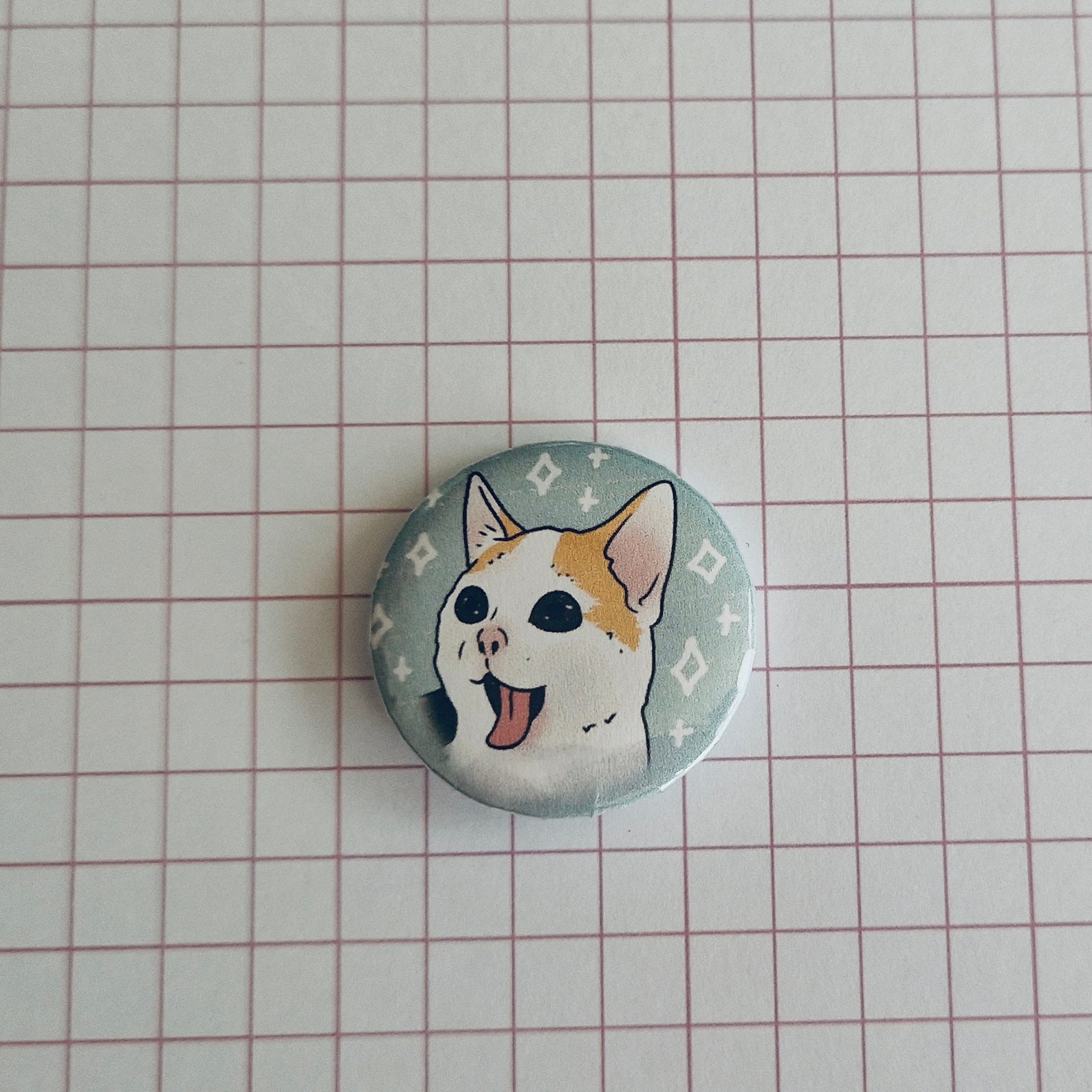 Cat Meme Button Badge | 33mm Round Button Pin | Funny Cute Cats - Etsy
