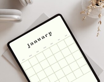 Sage Green Digital Planner - Etsy