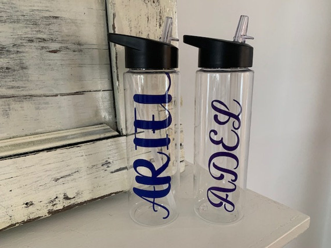 Personalized Water Bottle Custom Water Bottle With Straw | Etsy