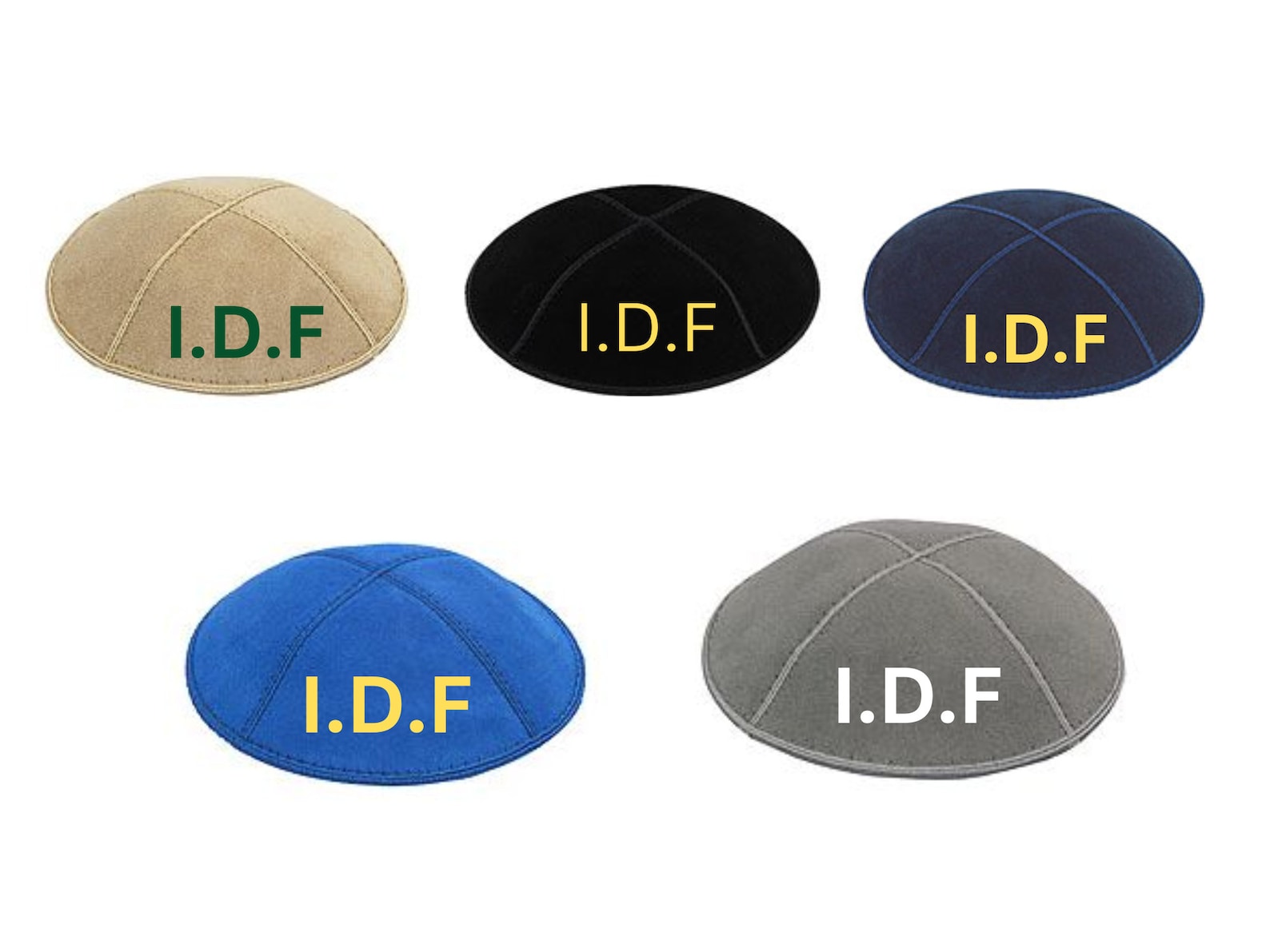 IDF Suede Kippah, Yarmulke, Support Israel - Etsy