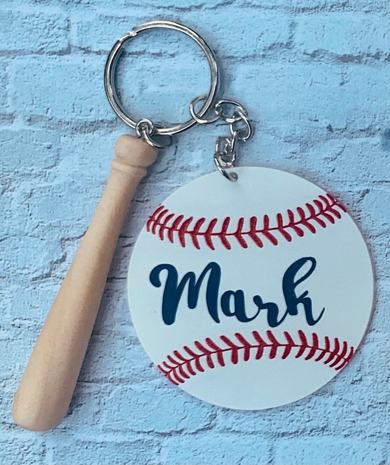 Custom Baseball Bag Nametag | Personalized Baseball Name Tag | Acrylic ...