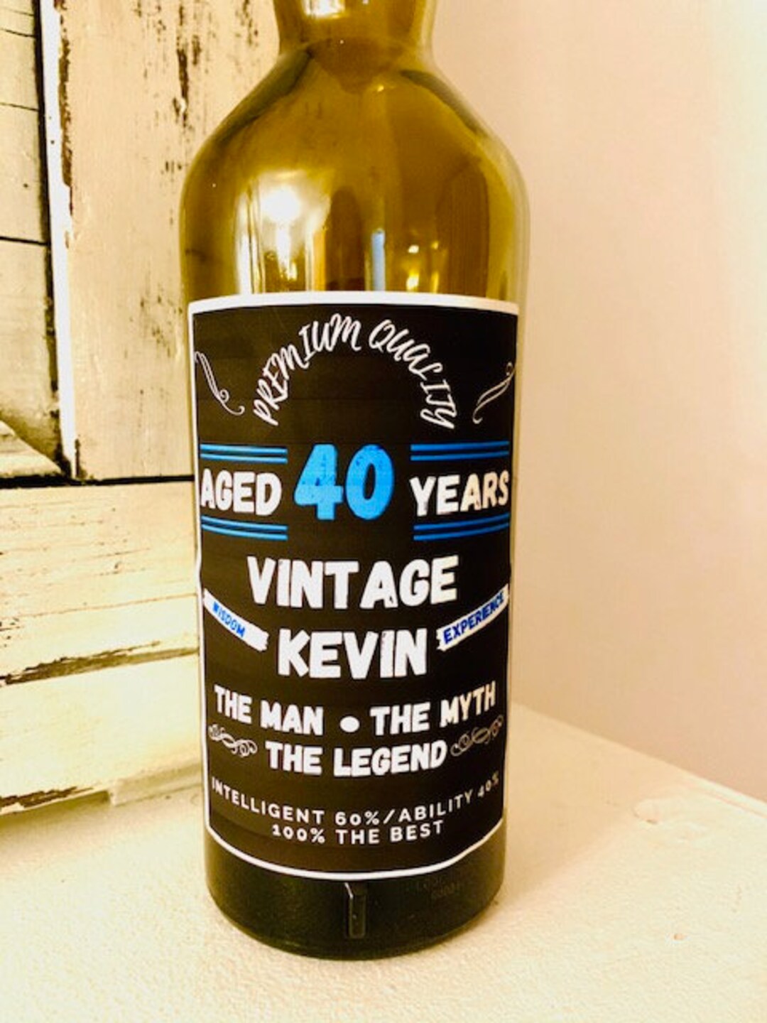 Personalized Scotch Whisky Bottle Label, Any Name and Age, Perfect Wine ...