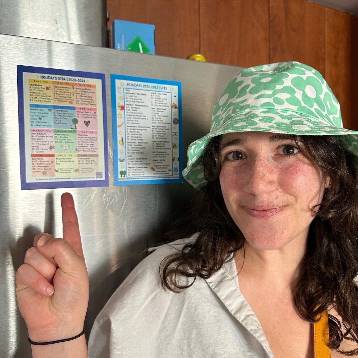 Jewish Calendar Magnet, Jewish American Calendar Magnet, Jewish Holiday ...