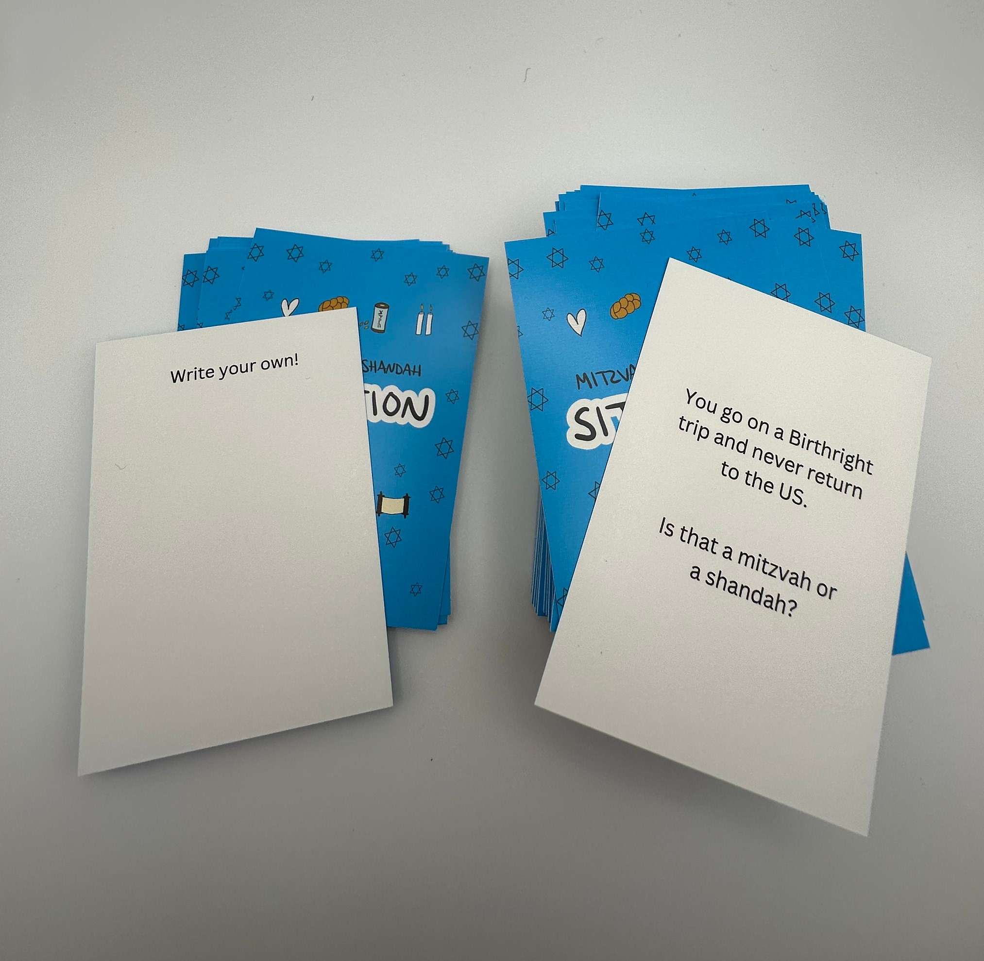 Funny Jewish Game 'mitzvah or Shandah,' High Holiday Game, Jewish Game ...