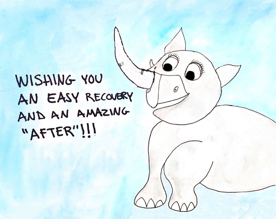 Nose Surgery Card Nose Job Get Well Rhinoplasty Deviated | Etsy