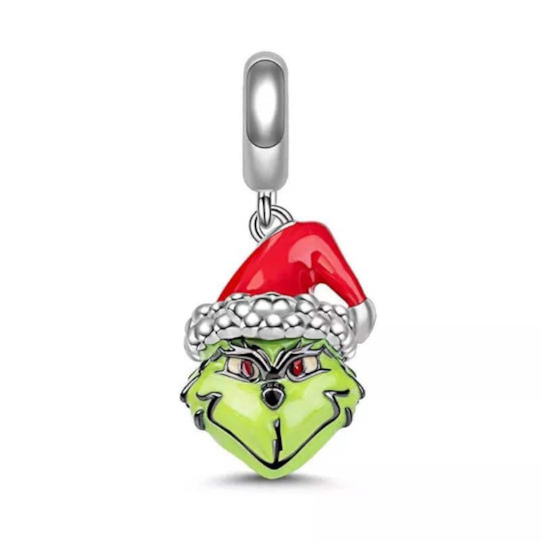 The Grinch Christmas Genuine 925 Sterling Silver for Charm Bracelet - Etsy
