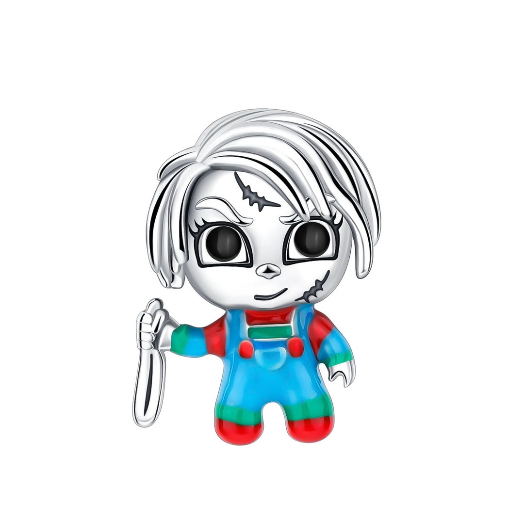 Chucky Knife Boy Blue Genuine 925 Sterling Silver for Charm Bracelet - Etsy