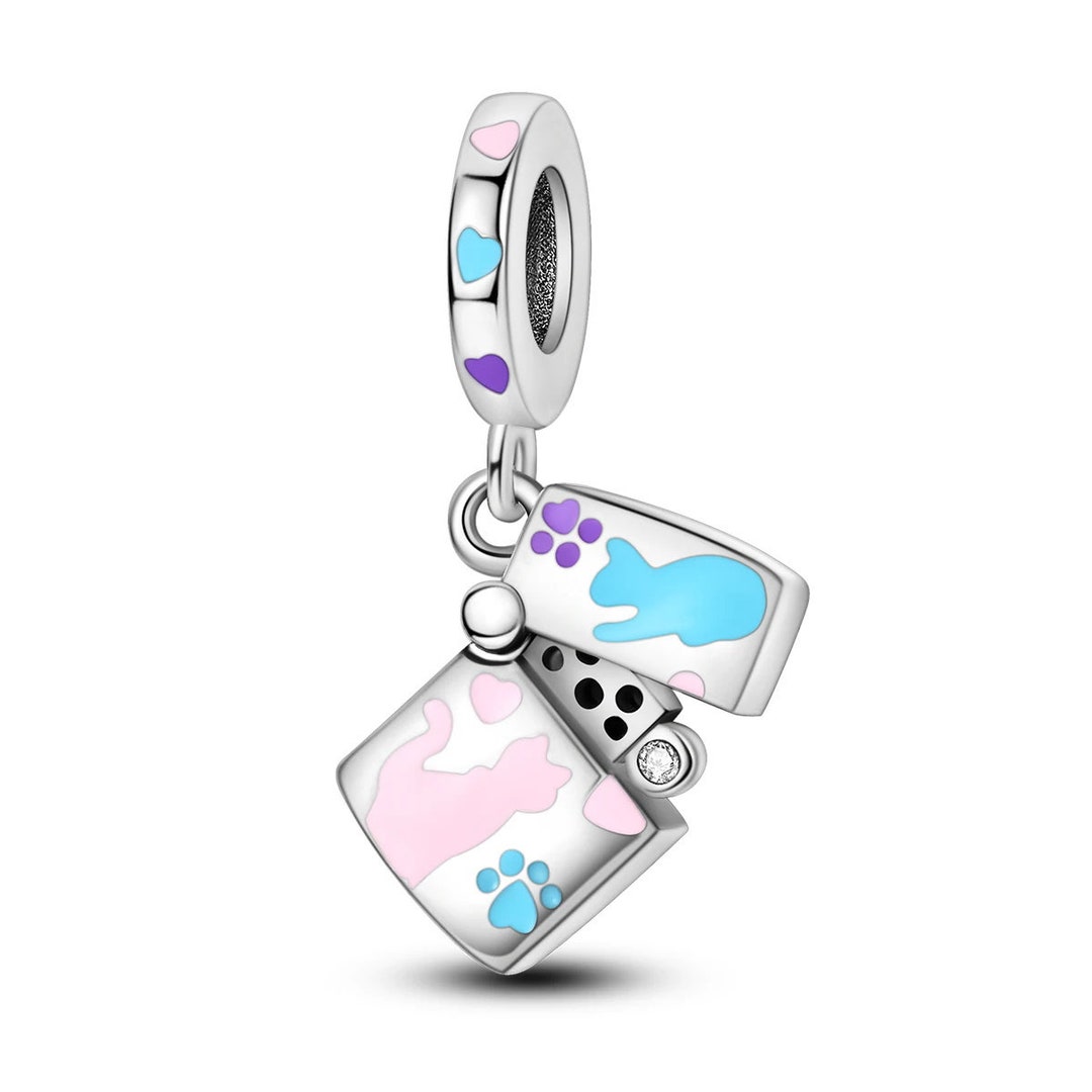 Lighter Charm Genuine 925 Sterling Silver for Charm Bracelet - Etsy