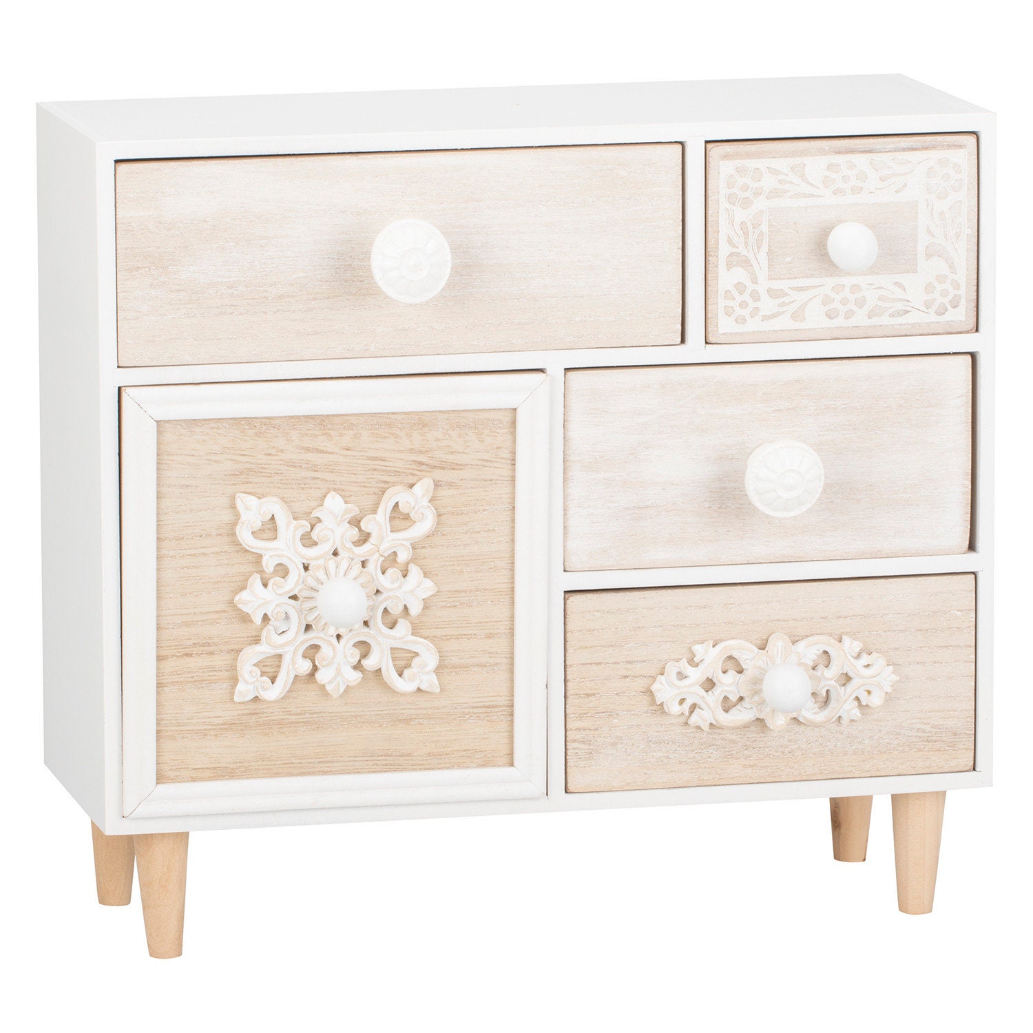 5-layer Wooden Nordic Storage Drawers is Perfect for Your Small Knick ...