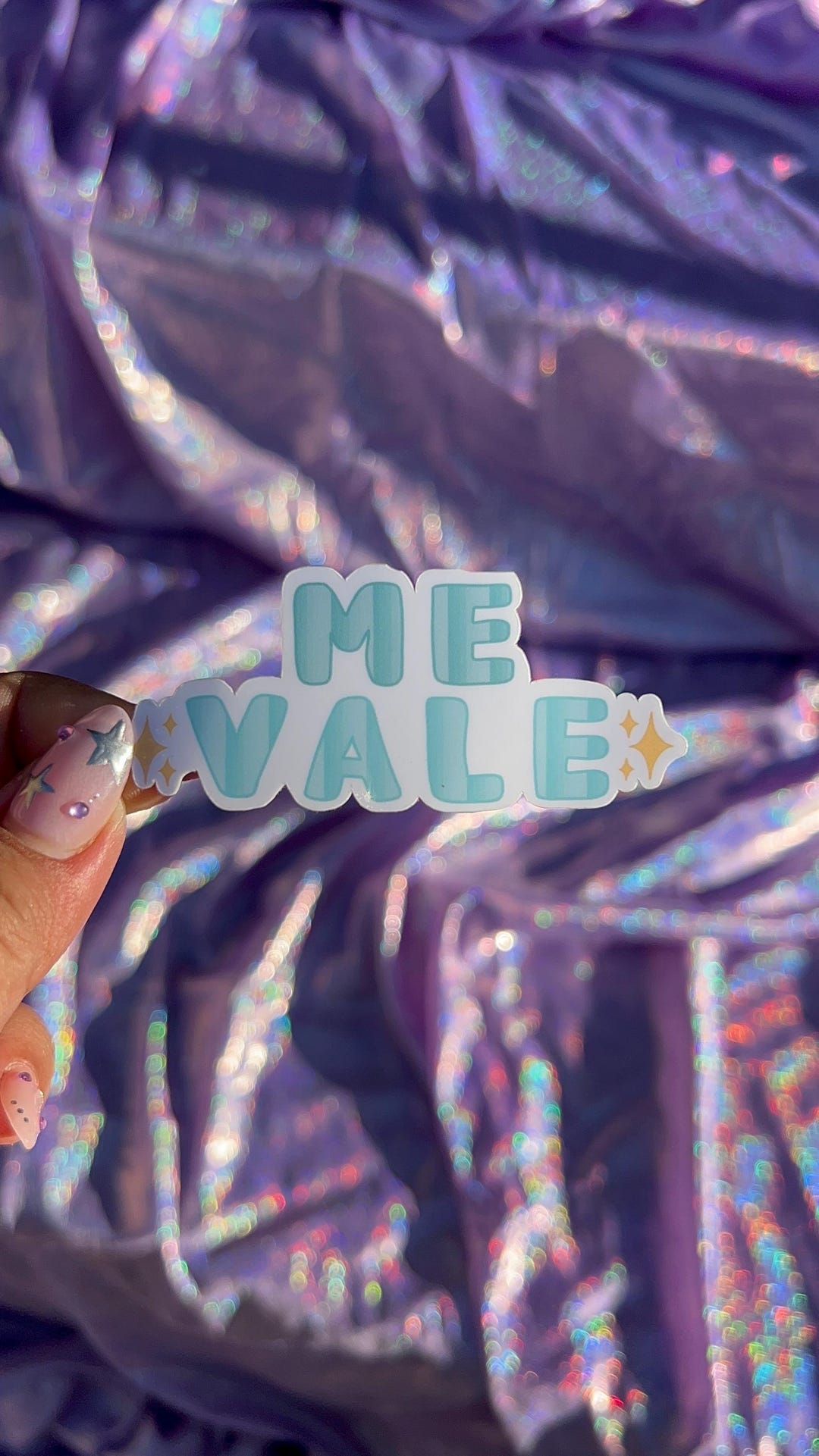 Me Vale Sticker | Teal Aesthetic Laptop Sticker | Spanish Sticker ...