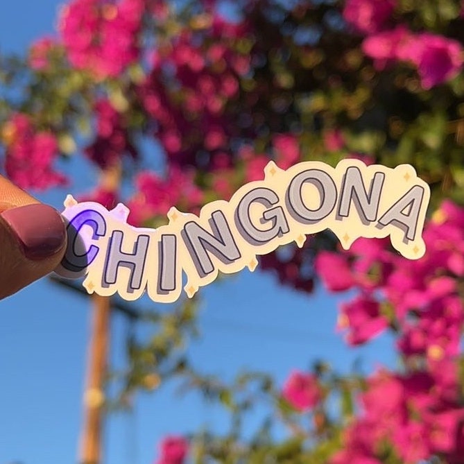 Chingona Holographic Sticker Spanish Latina Laptop Sticker - Etsy