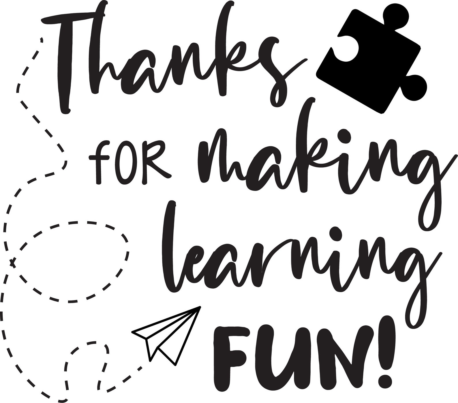 Thanks for Making Learning Fun SVG - Etsy