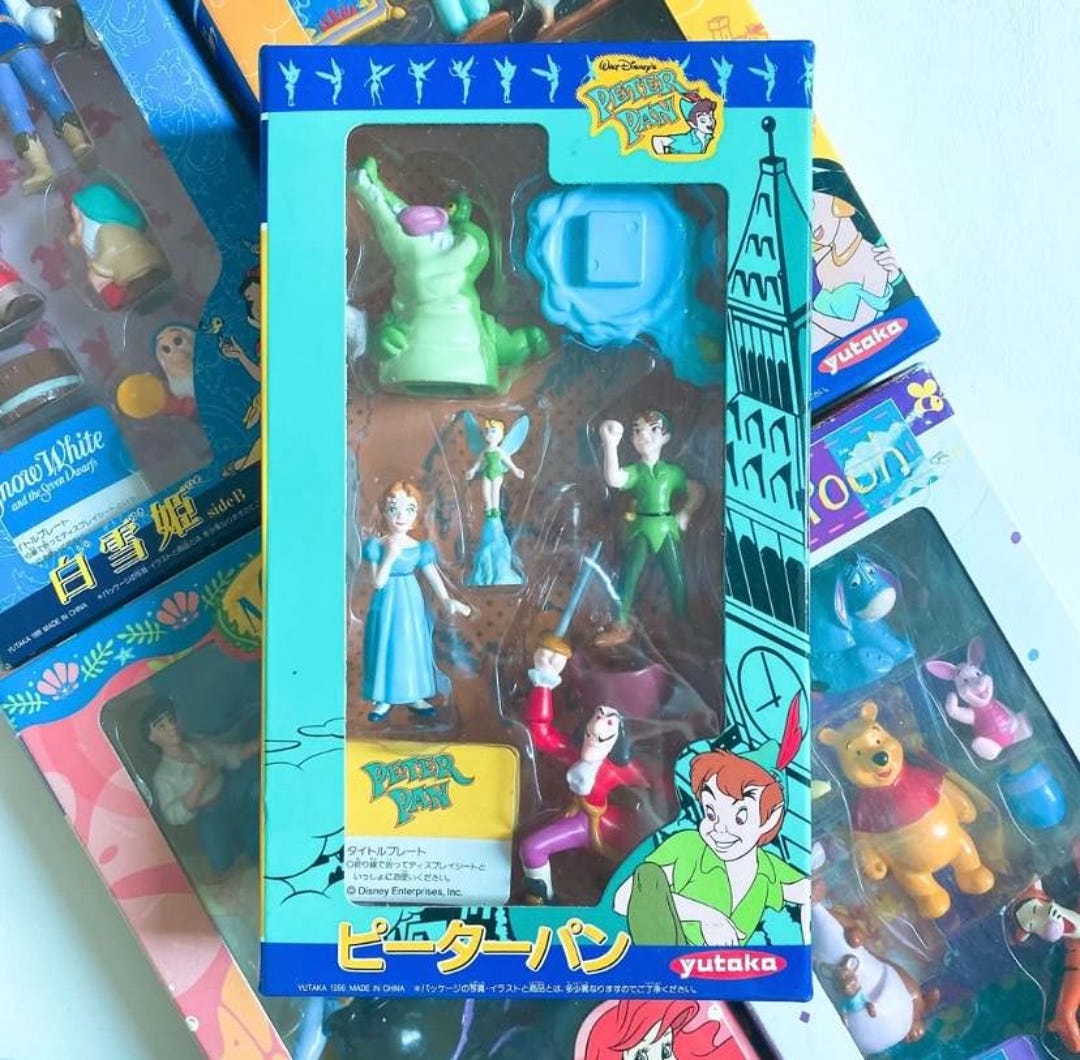 Rare 90's Yutaka Disney Peter Pan PVC Plastic Figure Set Japan - Etsy