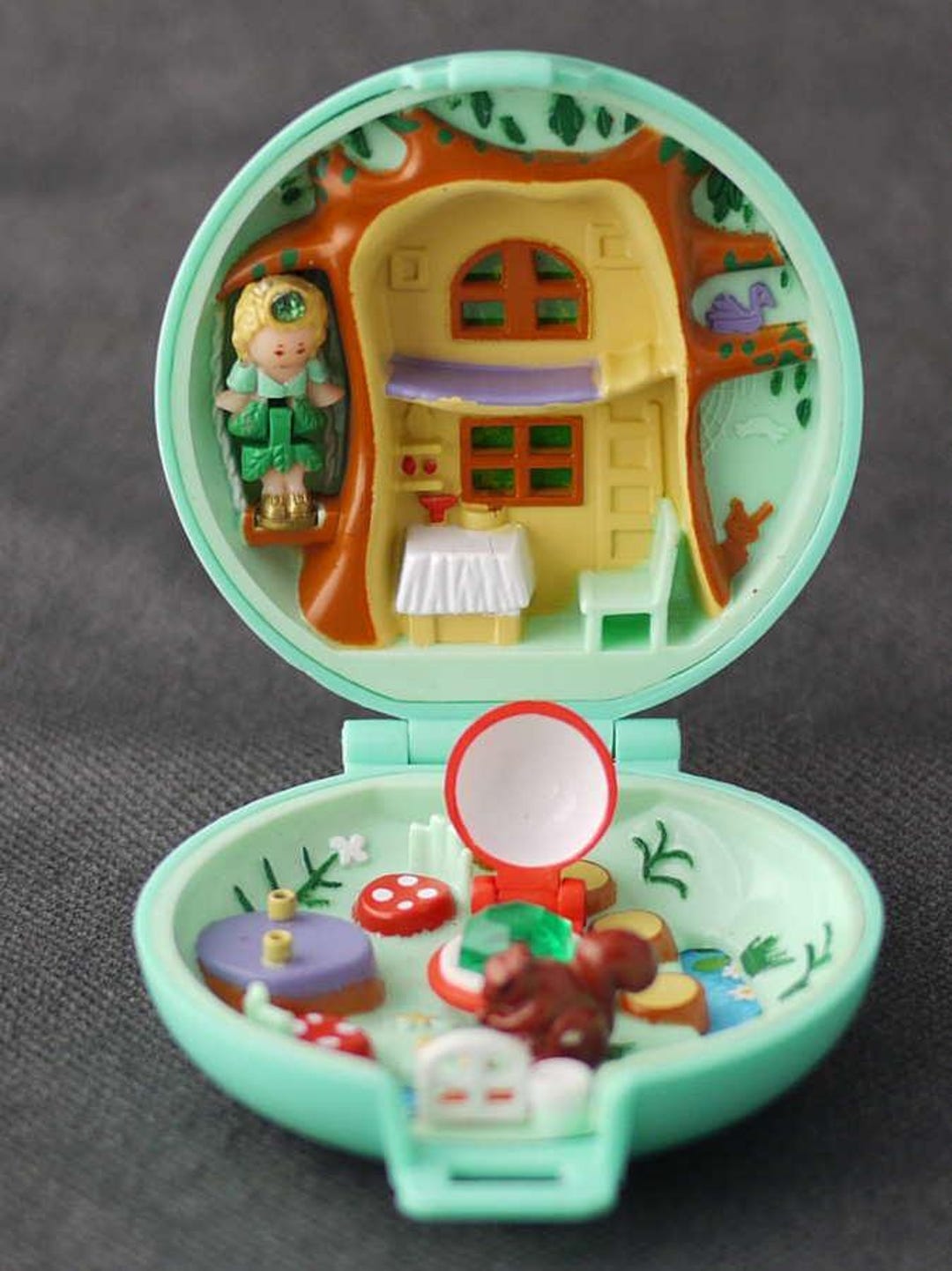 100% Complete Vintage 1992 Polly Pocket Forest Jewel Bluebird Polly’s ...