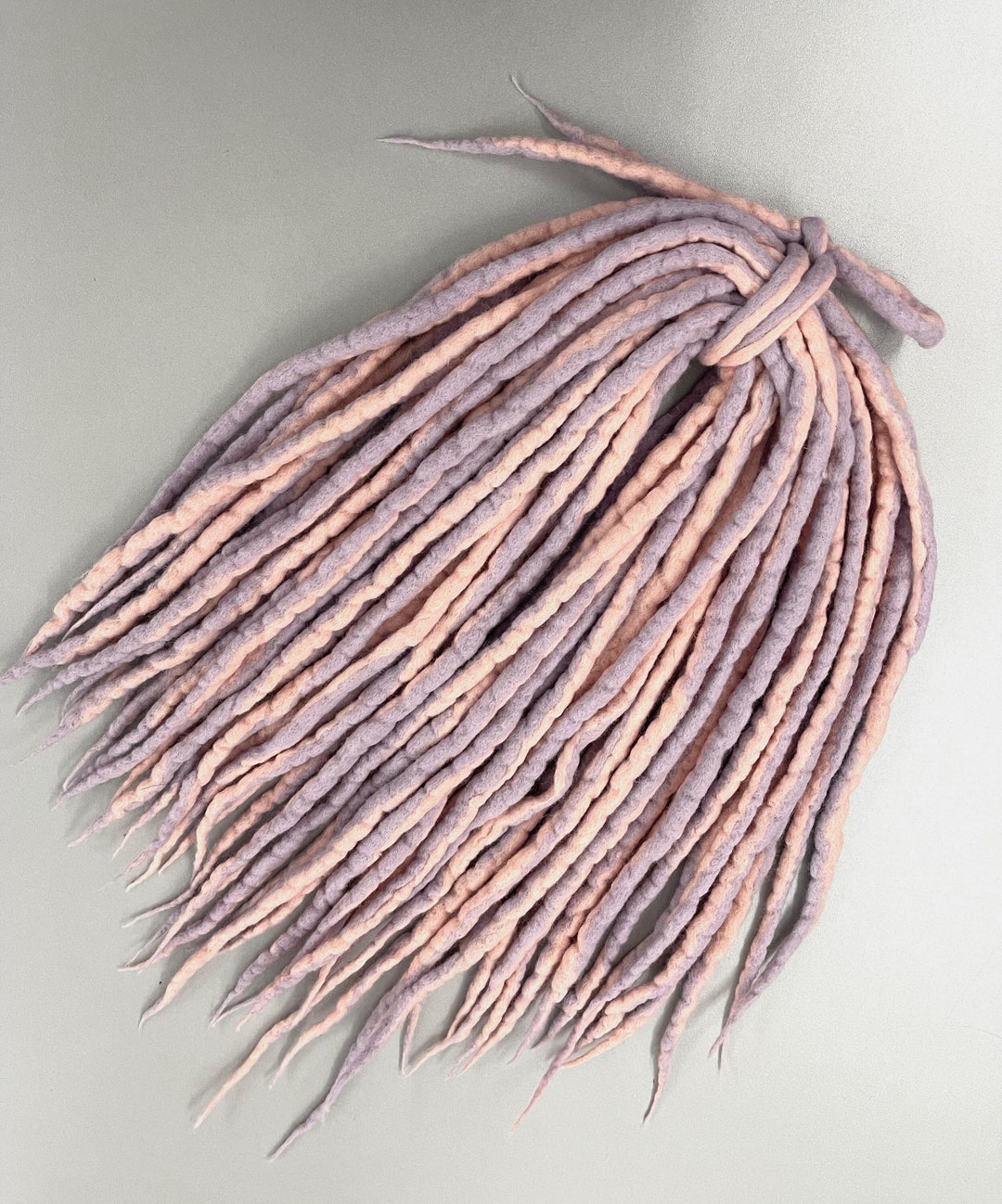 Woolen Dreadlocks Reversible Violet Pink Mix. Full Set Woolen - Etsy