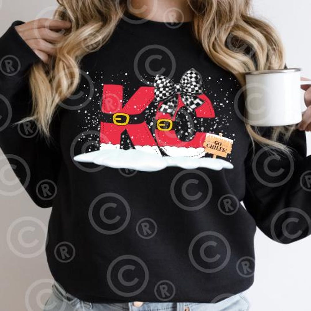 KC Santa | Chiefs Christmas | Winter Kansas City PNG FILE | Football ...