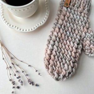 CROCHET PATTERN Sea Stone Mittens, Super Bulky Glove Pattern for ...