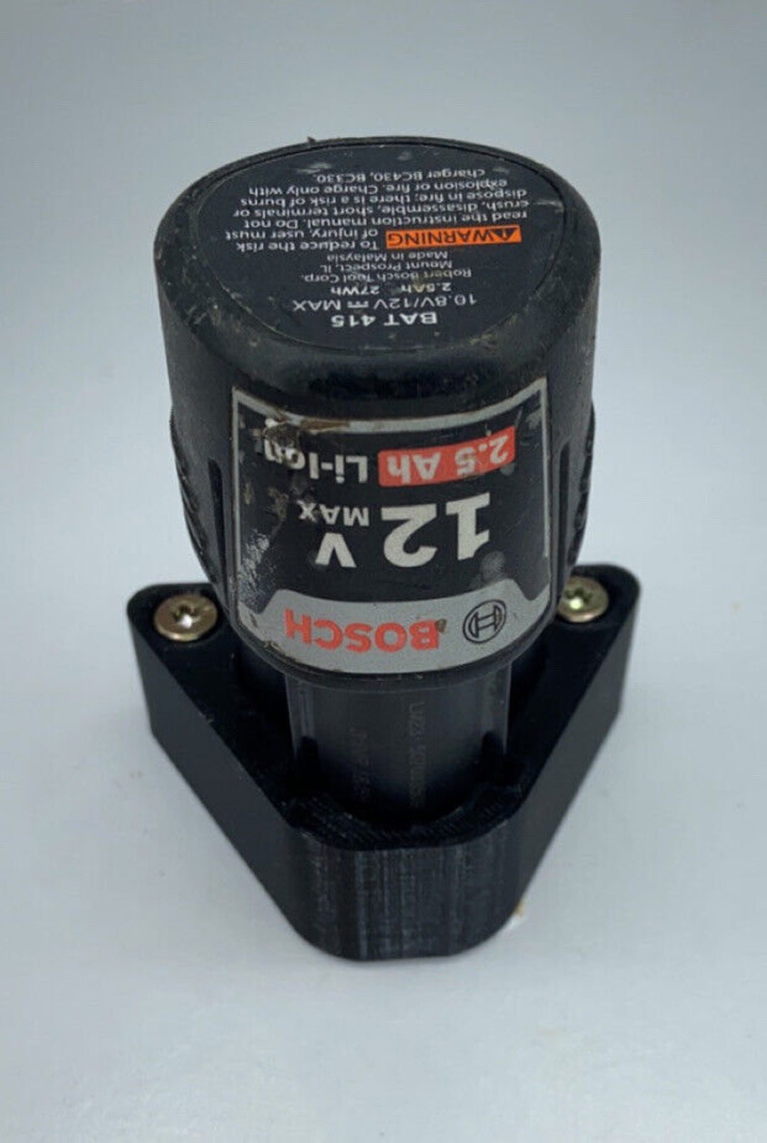 Bosch & Milwaukee Battery Holder Mounting Bracket 12V, 4 Pack - Etsy