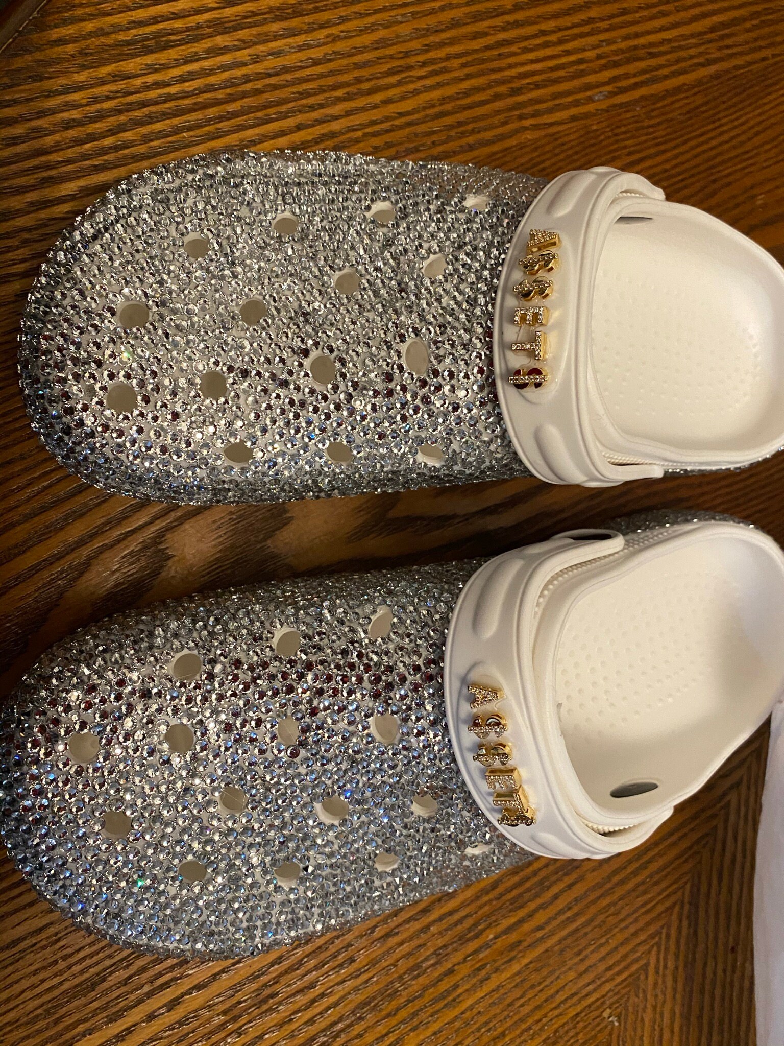 Blinged ASSETS crocs | Etsy