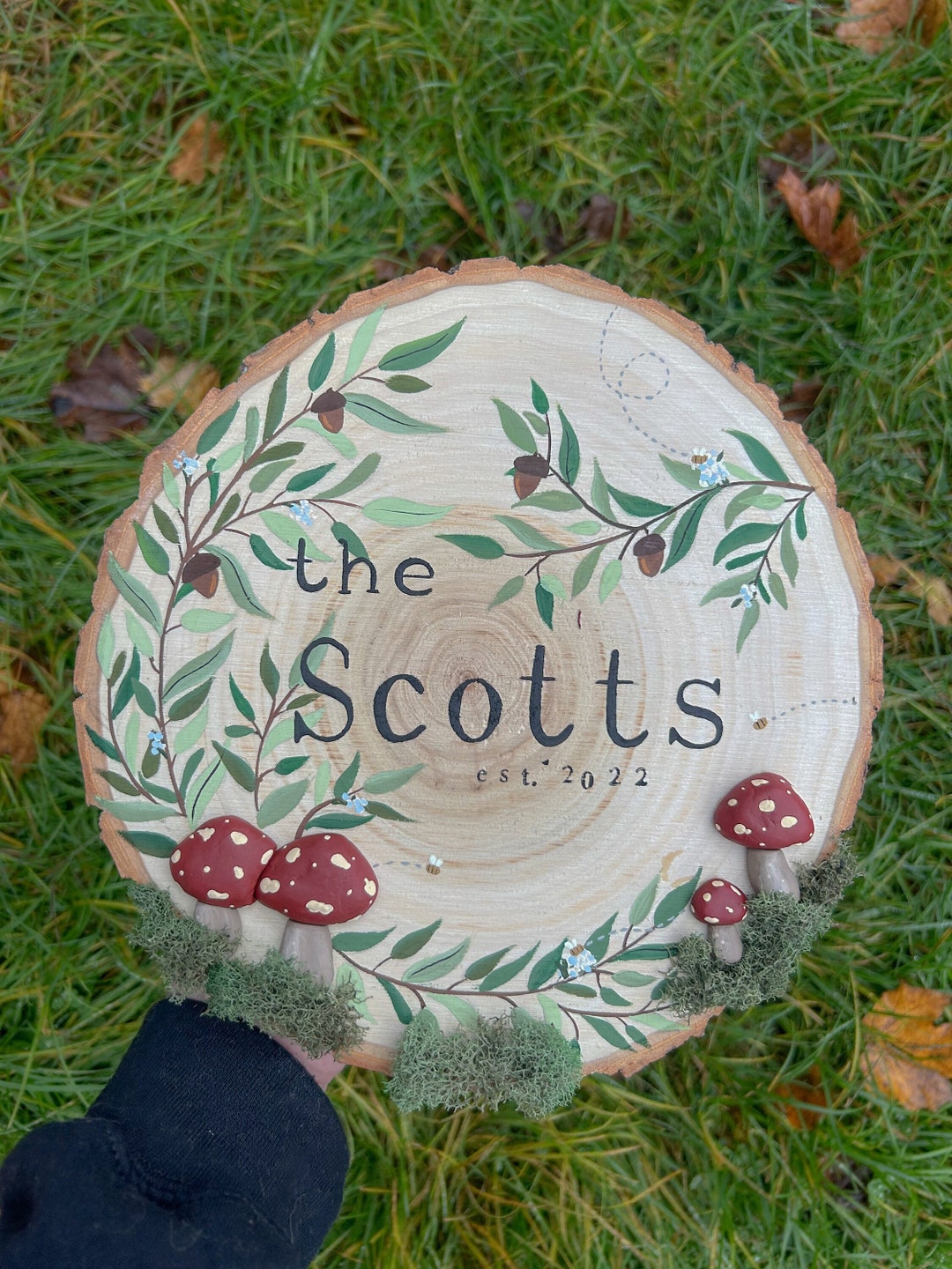 Custom Handpainted Cottagecore Sign - Etsy